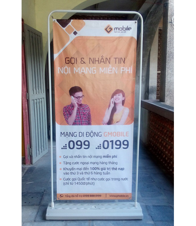 | Khung Standee ngoài trời kích thước 60x160, 80x180