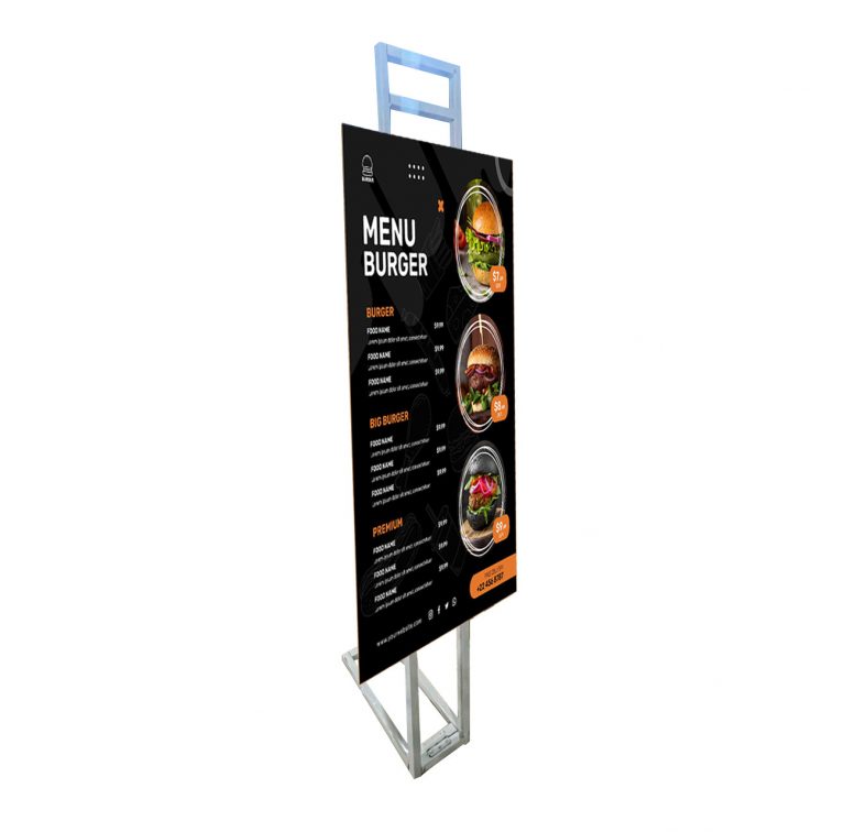 | In decal dán formex cho Standee chân sắt, Standee foam